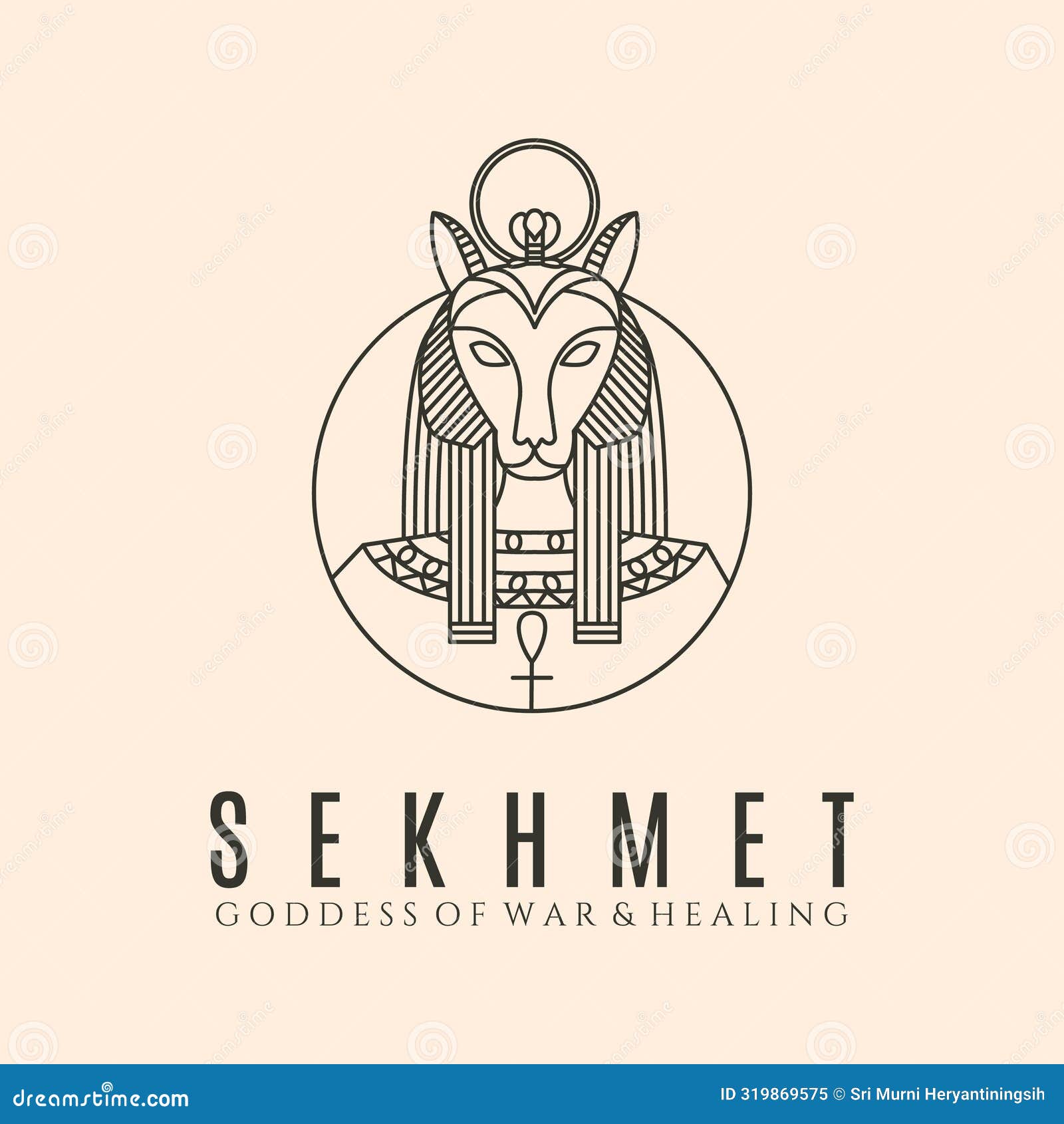 Sekhmet. Vector God Of Ancient Egypt. Tourism | CartoonDealer.com ...