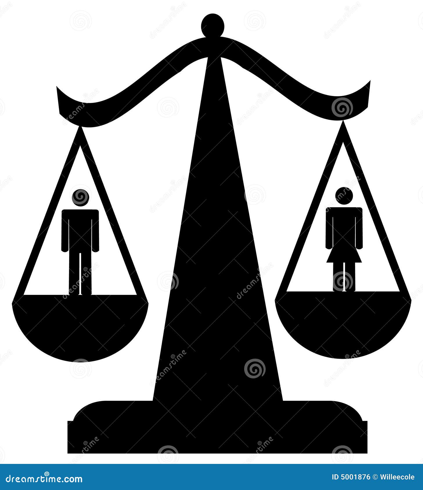 Seksuele gelijkheid vector illustratie. Illustration of illustratie ...