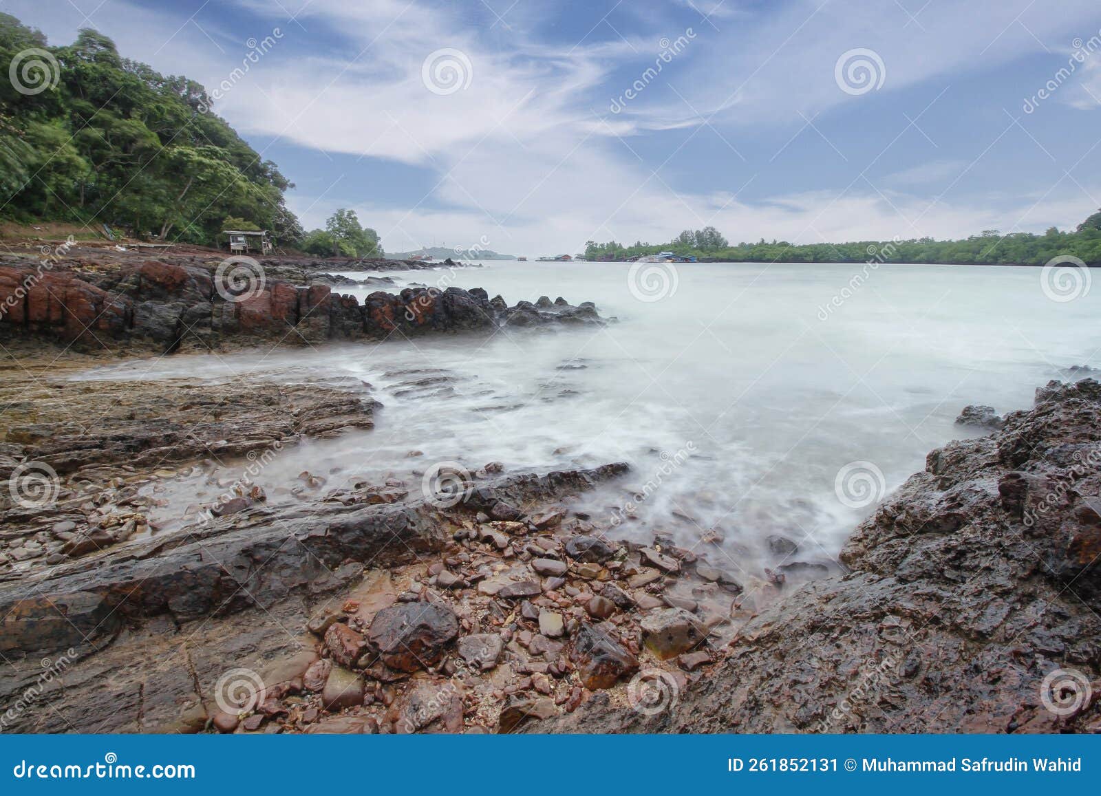 Sekupang Beach Batam stock image. Image of view, beautiful - 261852131