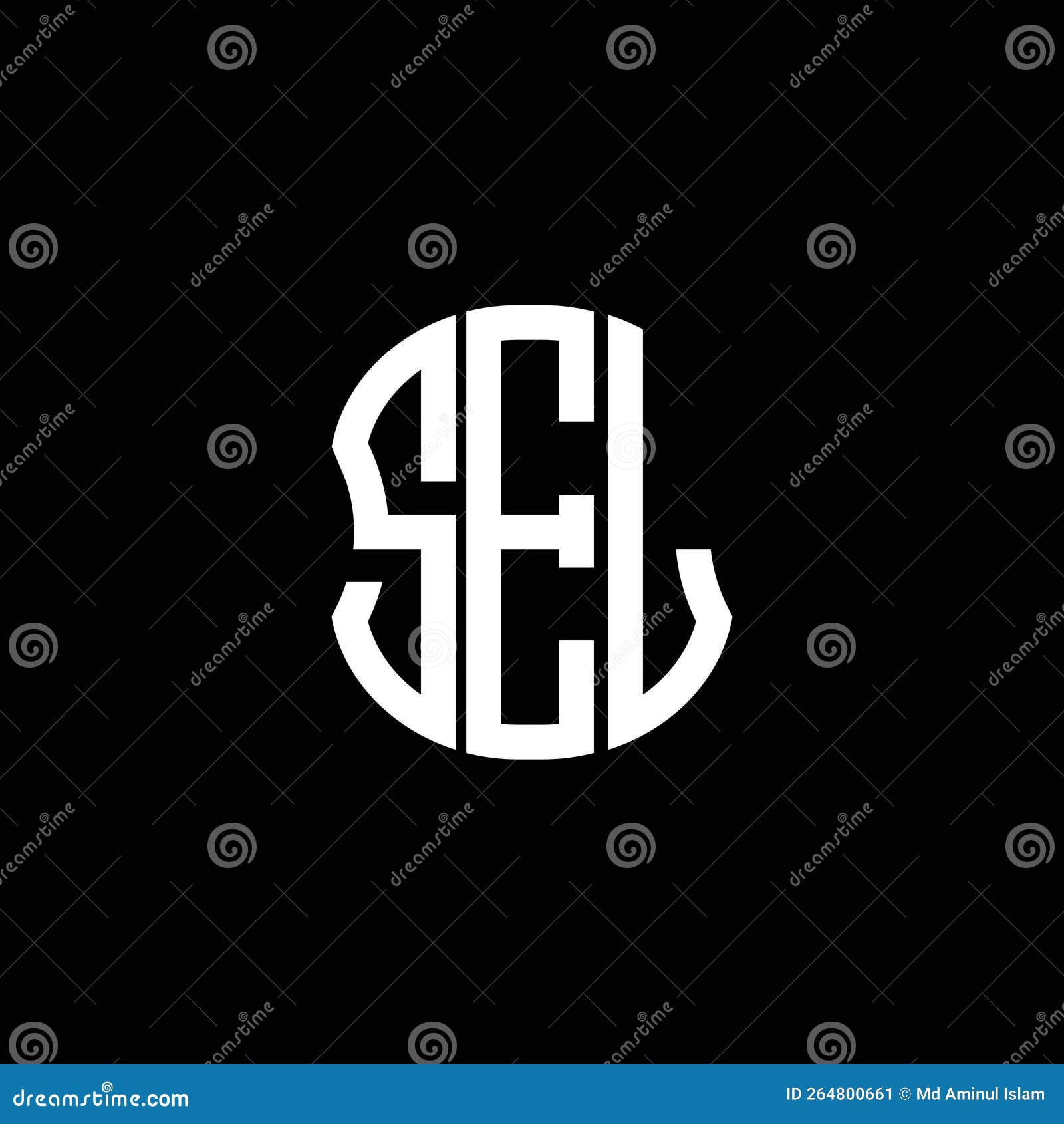 SEL Letter Logo Abstract Creative Design. Stock Vector - Illustration ...