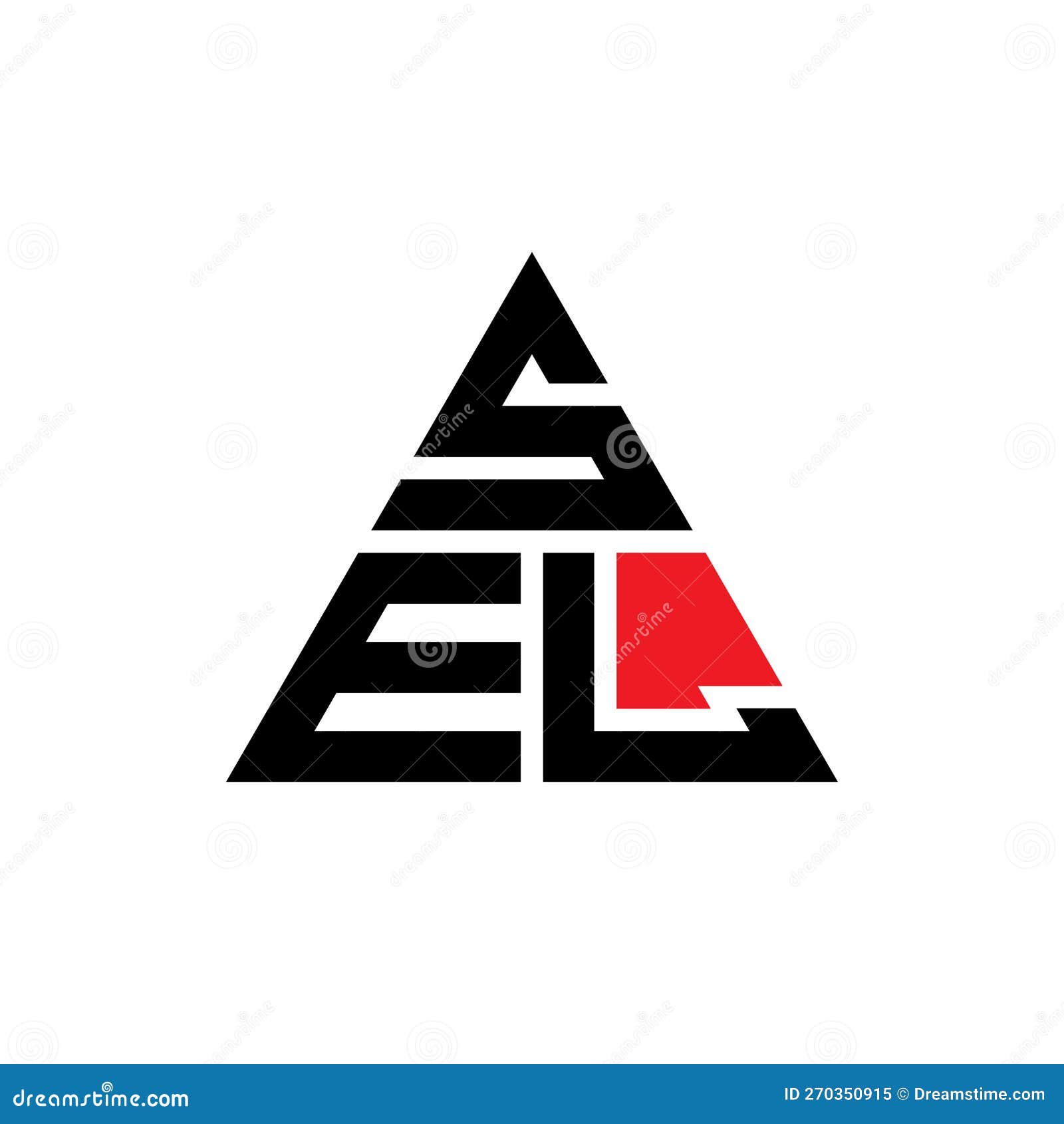SEL Triangle Letter Logo Design with Triangle Shape. SEL Triangle Logo ...
