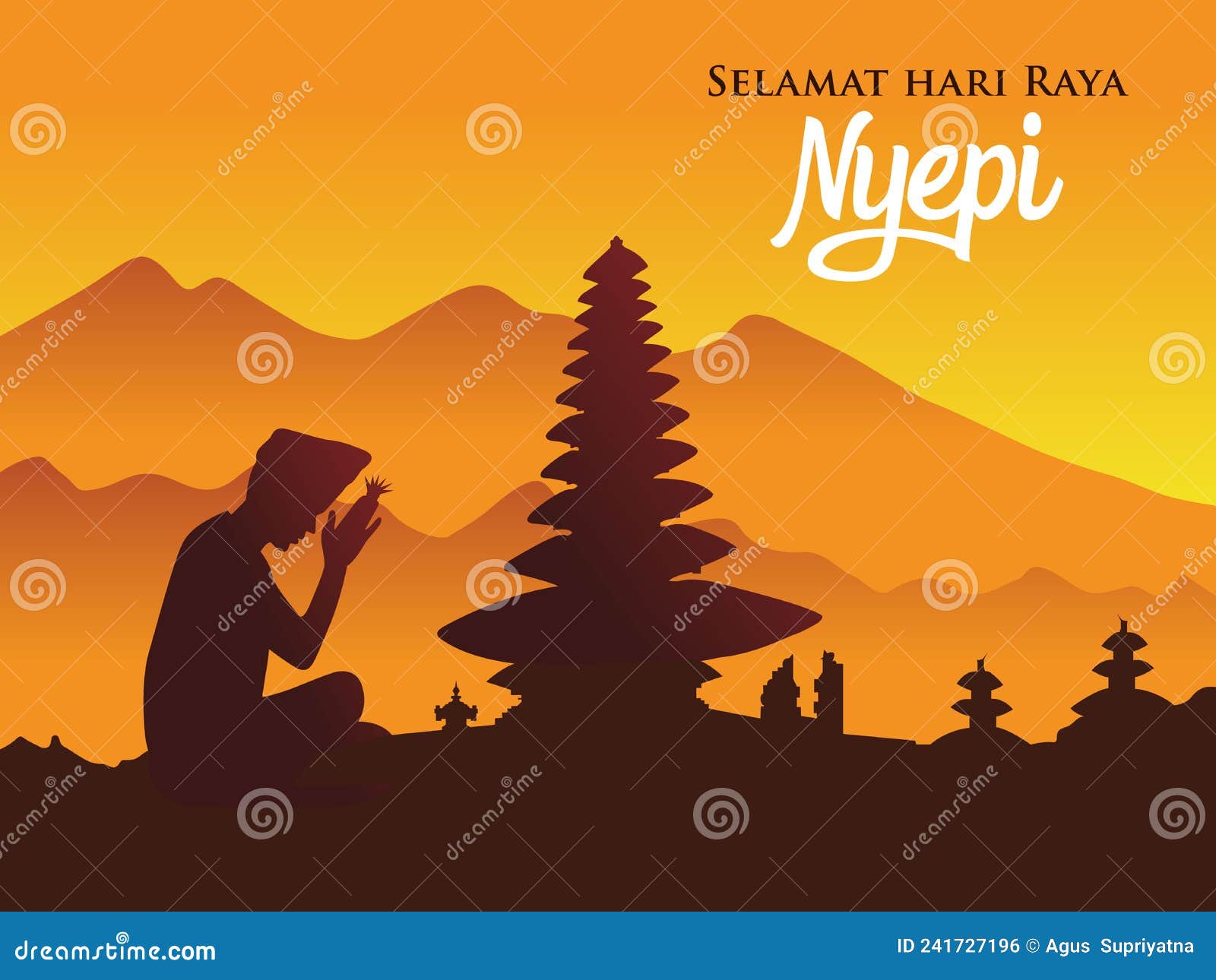 Selamat Hari Raya Nyepi. Translation: Happy Day of Silence Nyepi Stock ... Selamat Hari Raya Nyepi. Translation: Happy Day of Silence Nyepi Stock ...