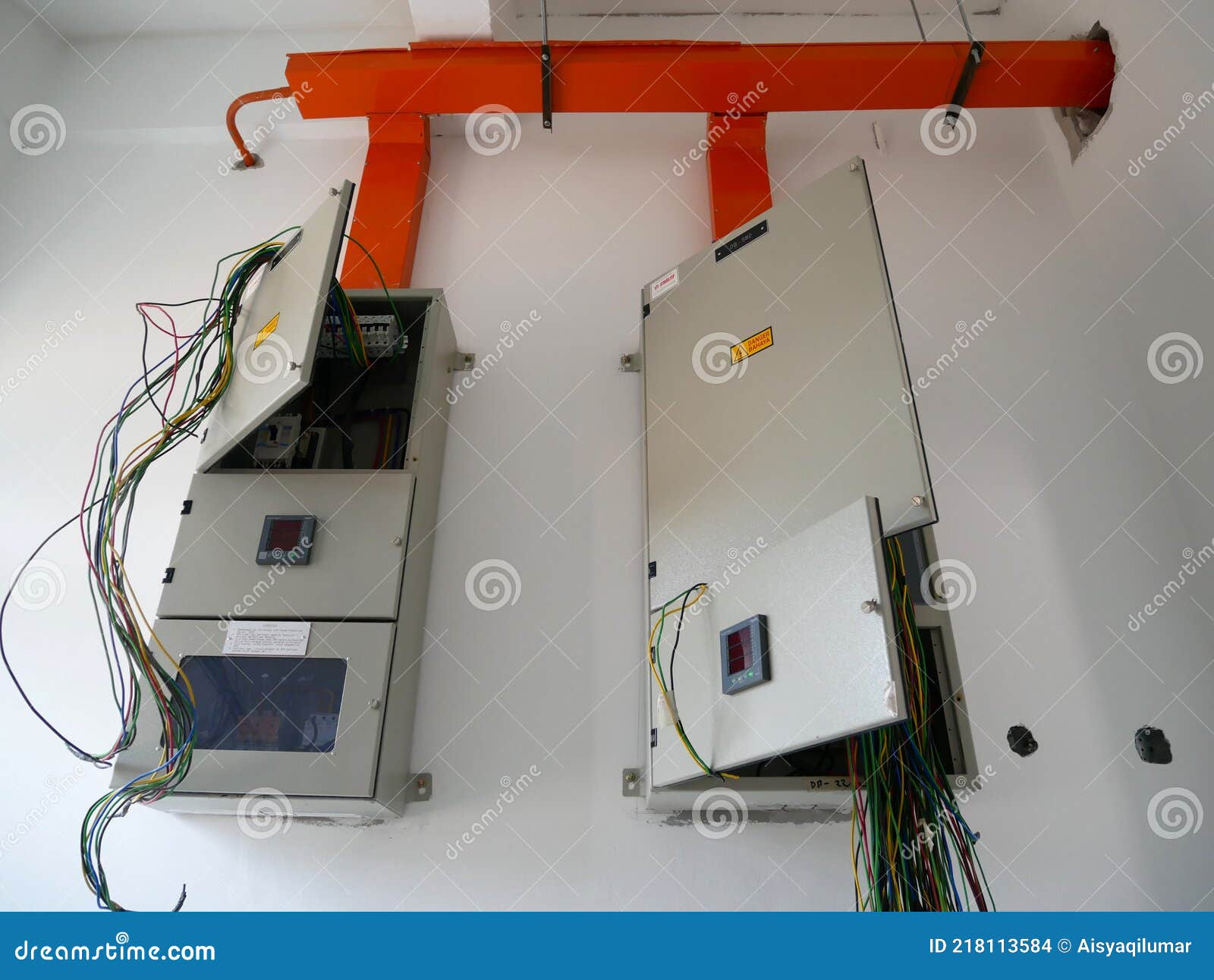 Electrical Distribution Board And It`s Component In The Installation ...