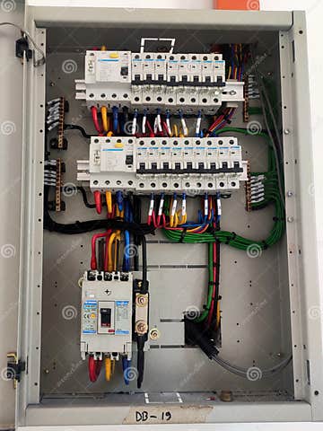 Electrical Distribution Board and it`s Component in the Installation ...