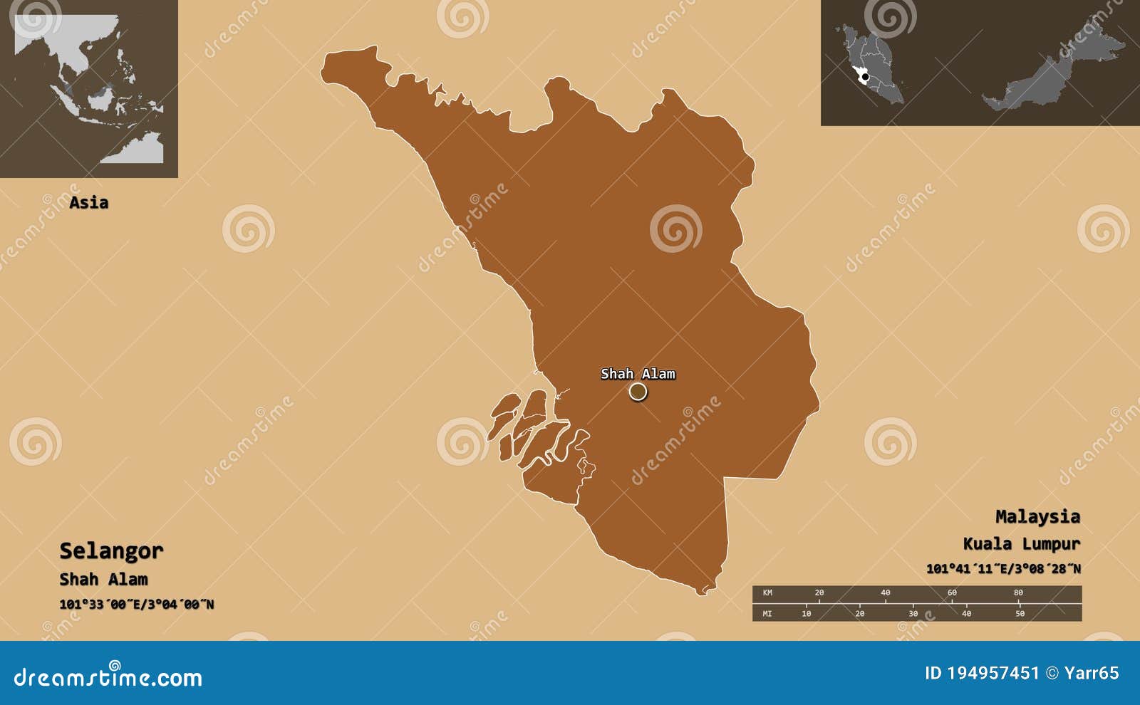 Selangor, State of Malaysia,. Previews. Pattern Stock Illustration ...