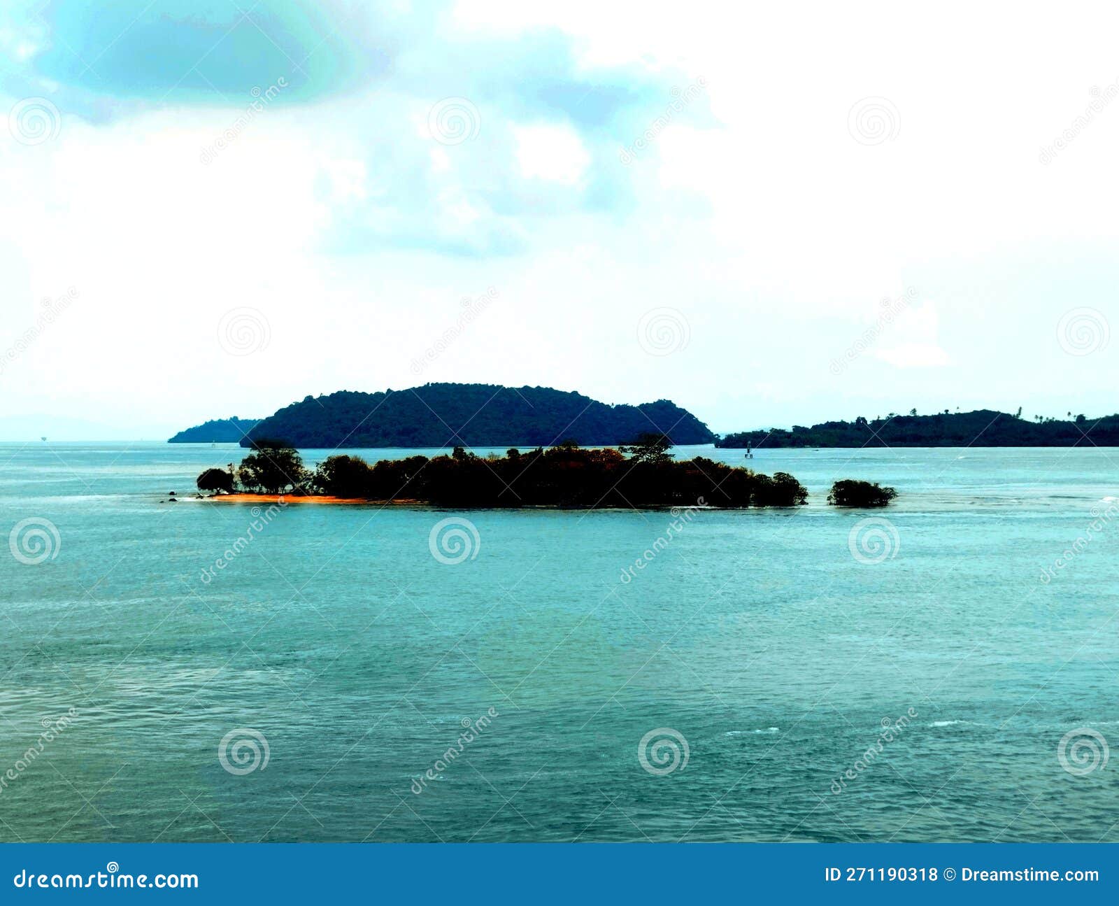 Selat Sunda in Indonesian Sea Stock Photo - Image of water, tower ...