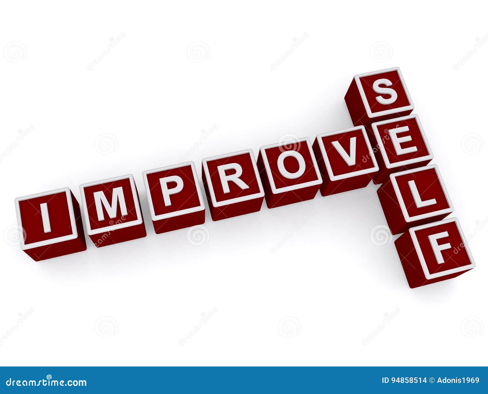 Selbst verbessern stock abbildung. Illustration von kreuzworträtsel ...