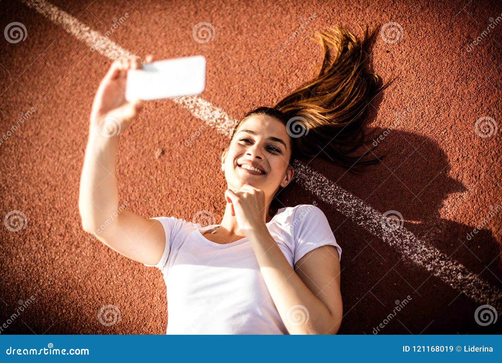 Selbstbild Nach Training Warum Nicht Stockbild - Bild von fotographie ...