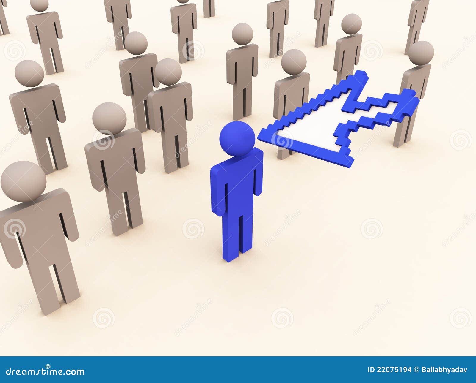 Selcting Right Person for Job Stock Illustration - Illustration of ...