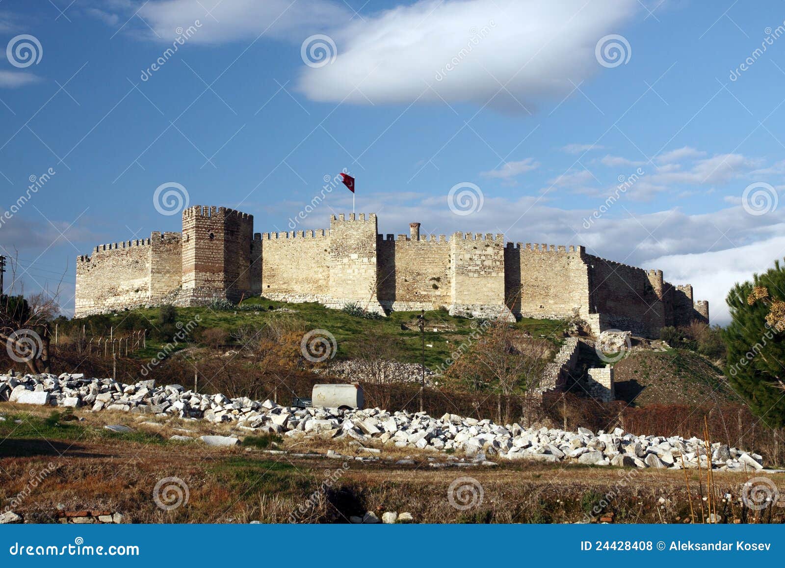 Selcuk castle stock photo. Image of ephesus, aged, rock - 24428408