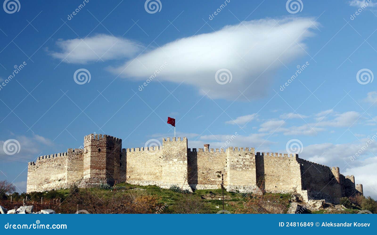 Selcuk castle stock image. Image of ephesus, byzantine - 24816849