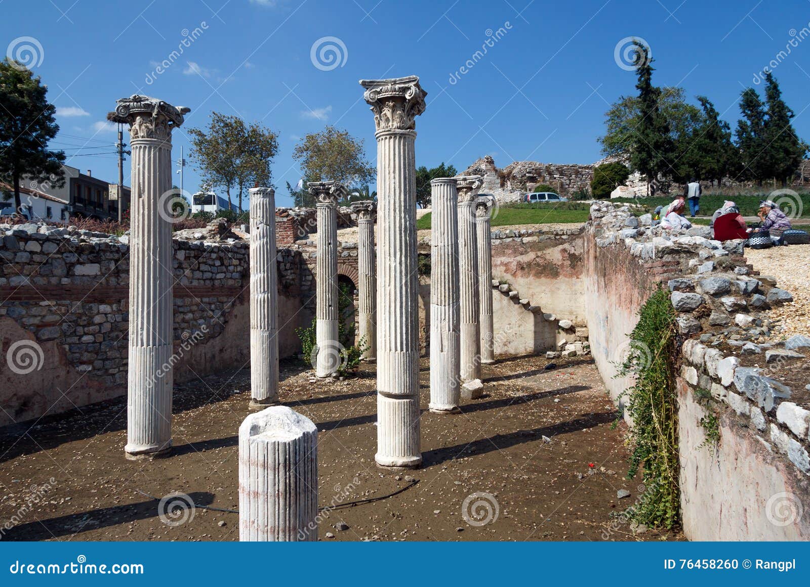 Selcuk Town, Ancient Columns Editorial Image - Image of travel, ruins ...