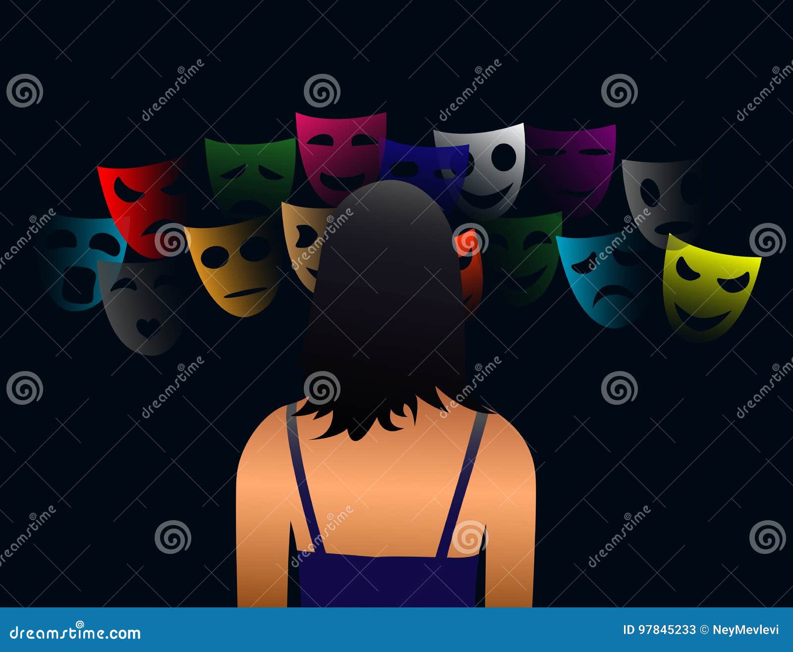 Selecione sua alma ilustração do vetor. Ilustração de confuso - 97845233