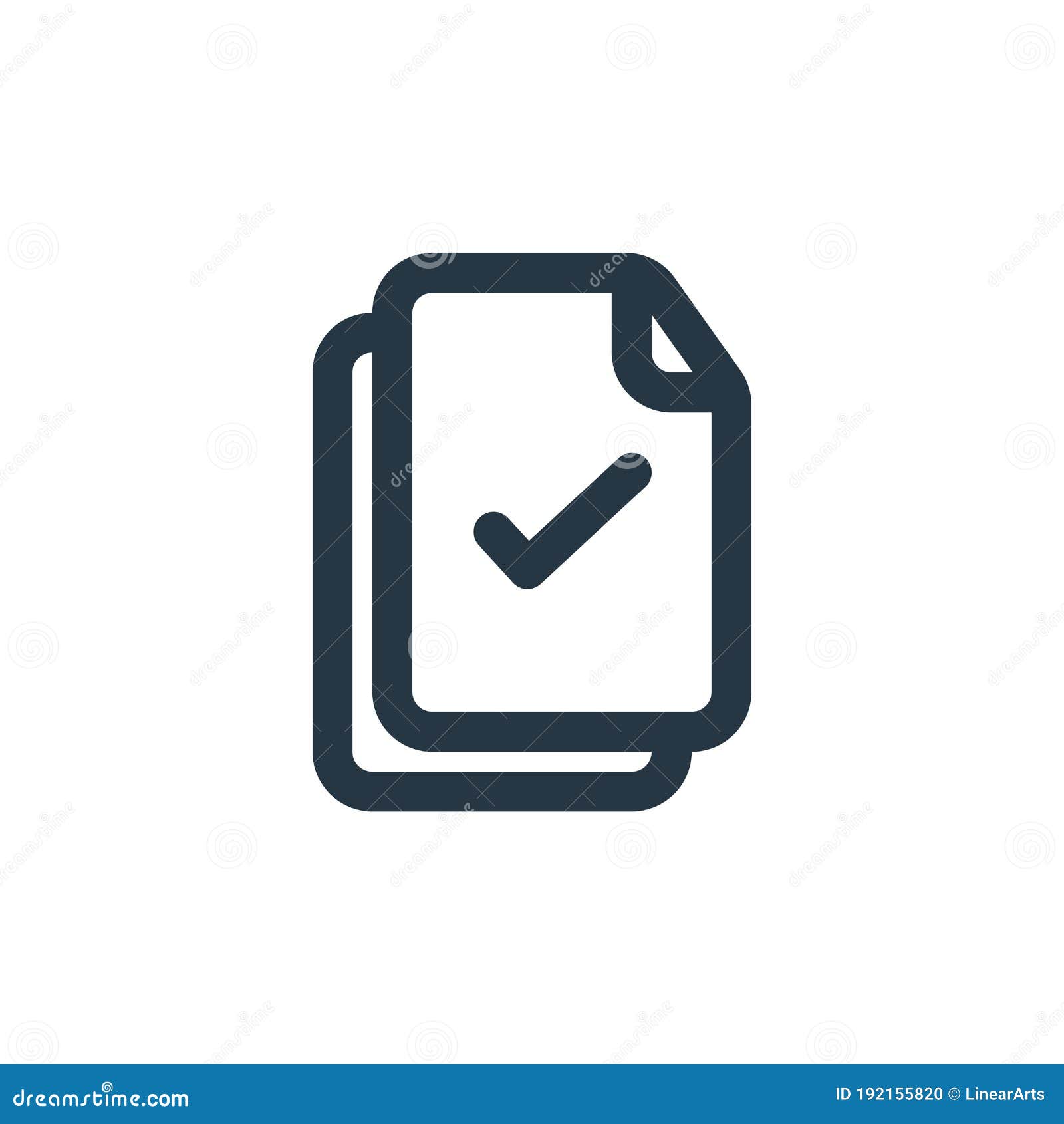 Select All Icon Vector from File and Folder Concept. Thin Line ...