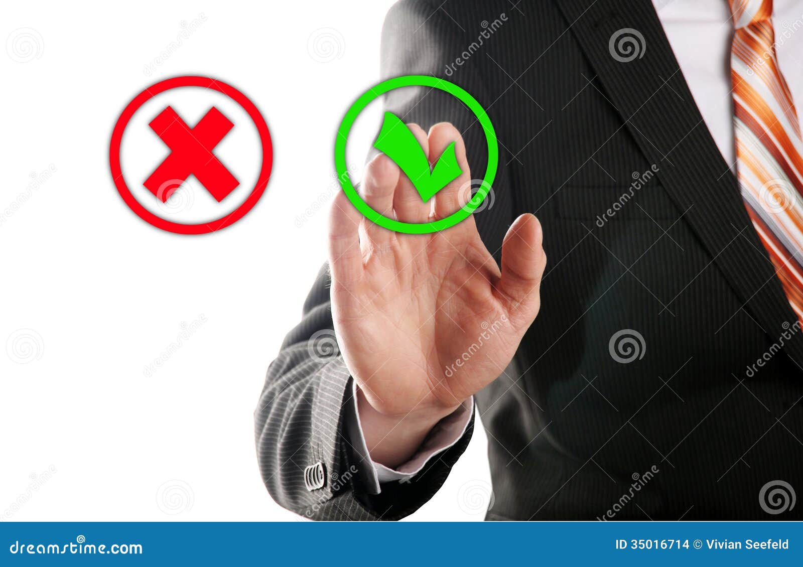 Select the button right stock photo. Image of businessman - 35016714