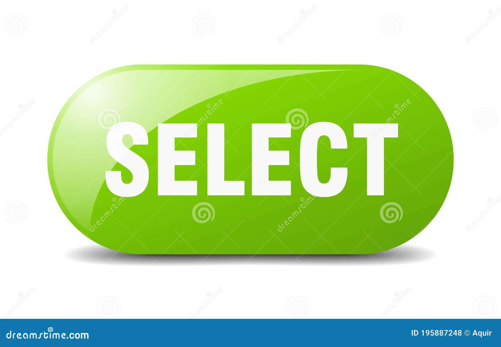 Select Button. Sticker. Banner. Rounded Glass Sign Stock Vector ...