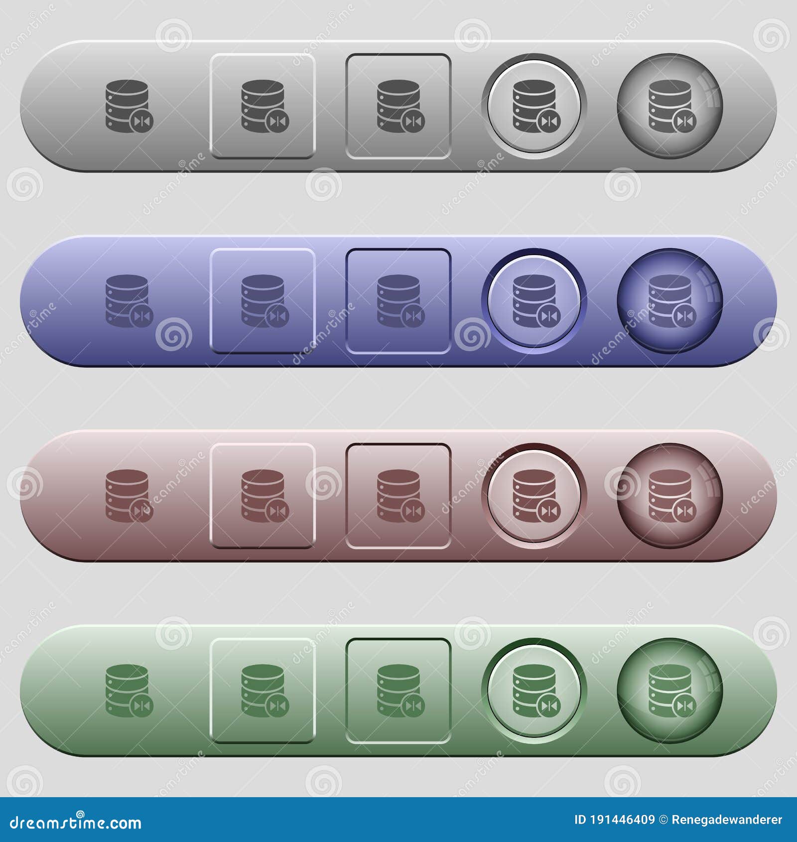 Select Database Table Column Icons on Horizontal Menu Bars Stock Vector ... Select Database Table Column Icons on Horizontal Menu Bars Stock Vector ...