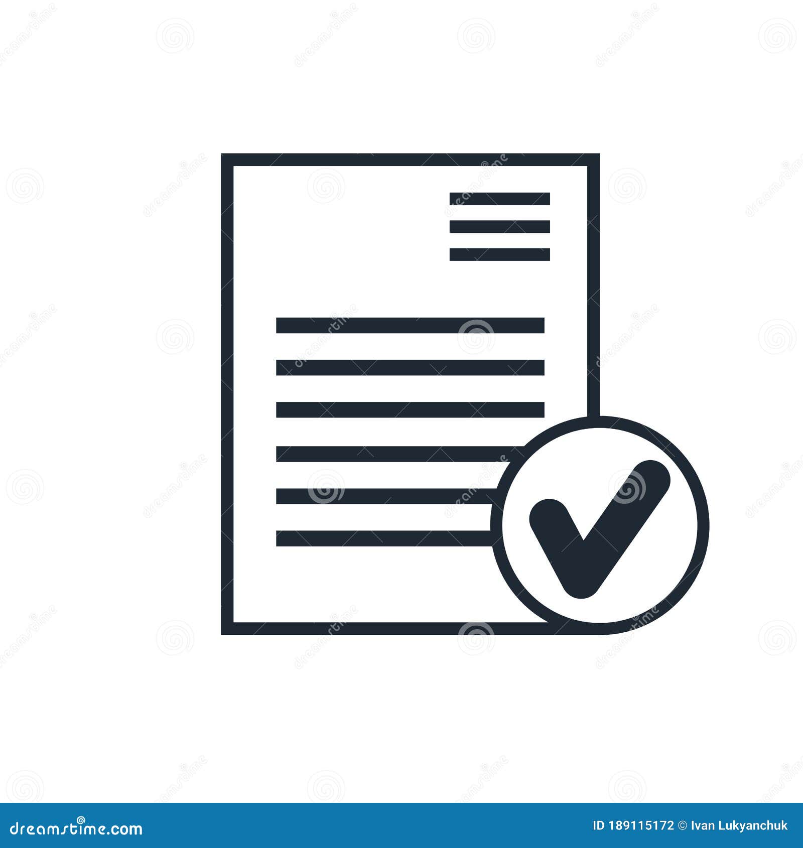 Select document icon stock vector. Illustration of management - 189115172