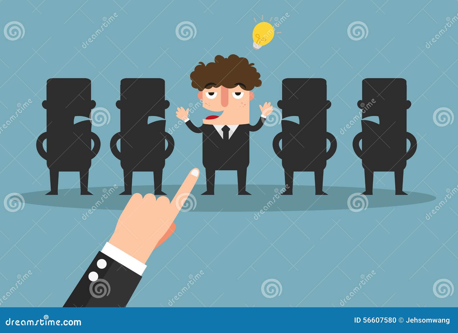 Select of good idea stock vector. Illustration of professional - 56607580