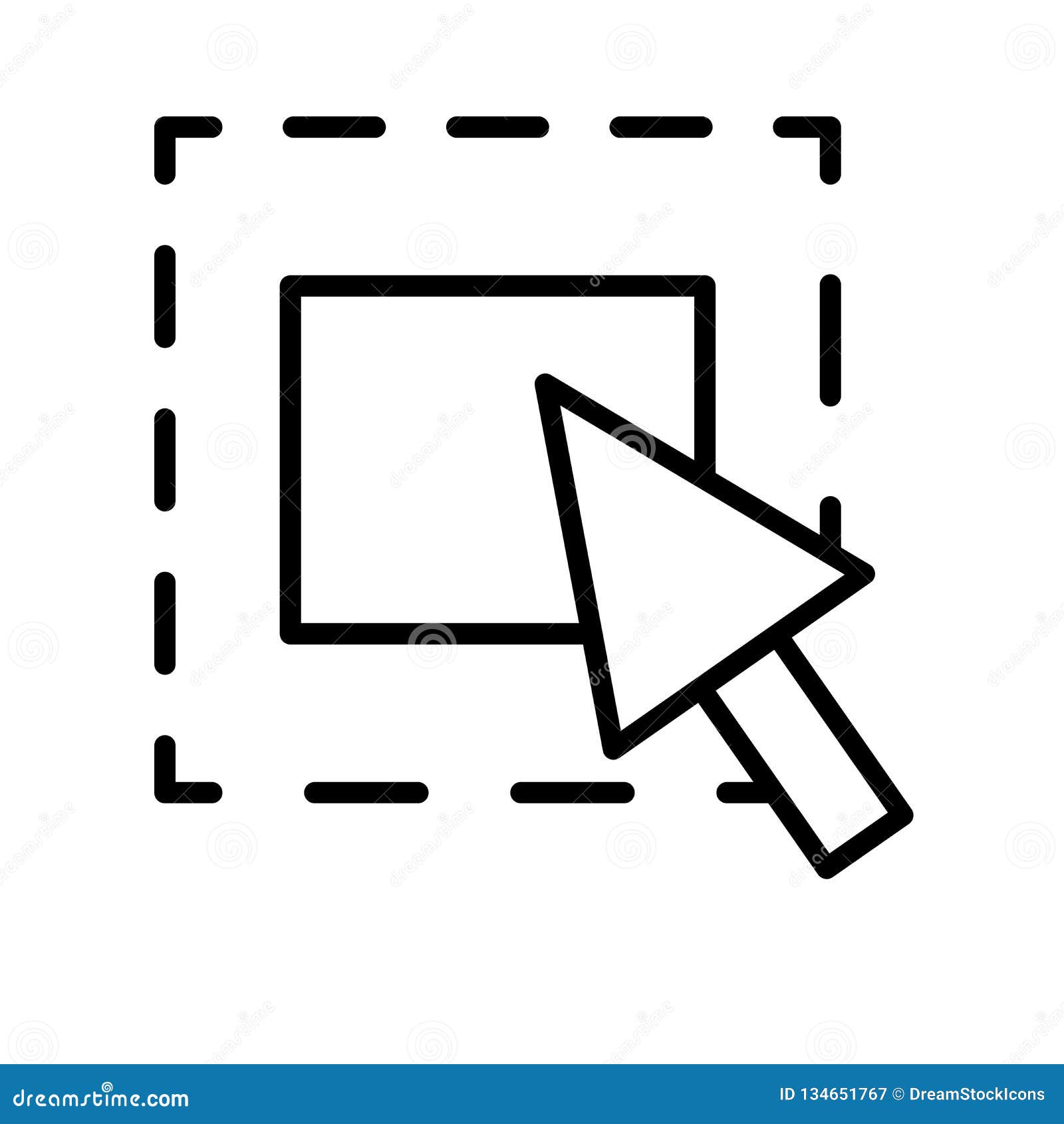 Select Icon Vector Isolated on White Background, Select Sign , Line or ...