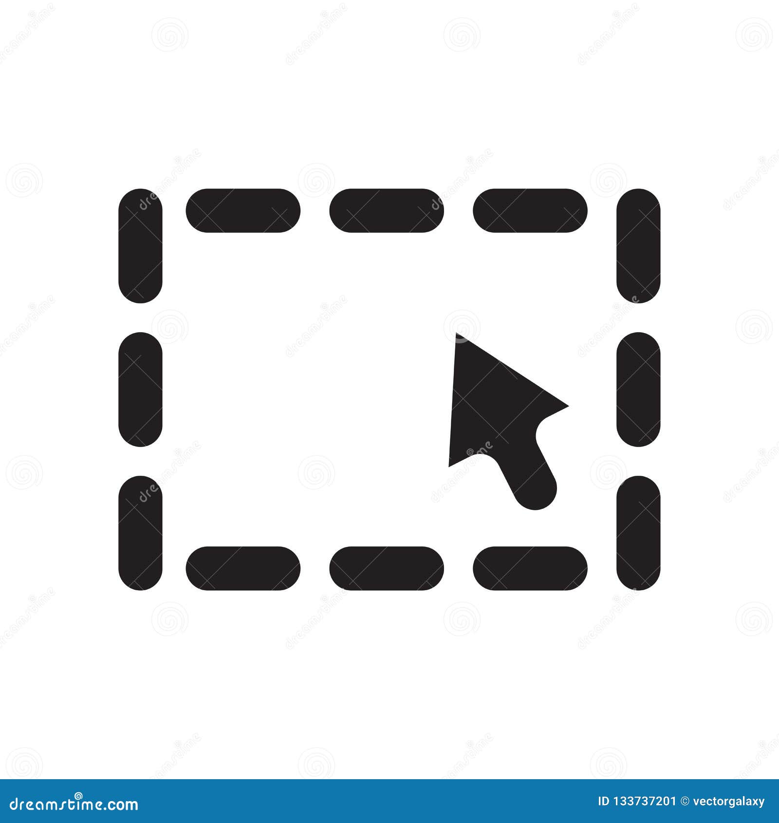 Select Icon Vector Sign and Symbol Isolated on White Background Stock ...