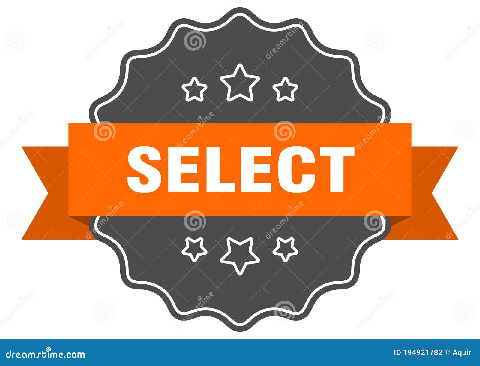 Select Label. Select Isolated Seal. Sticker. Sign Stock Vector ...