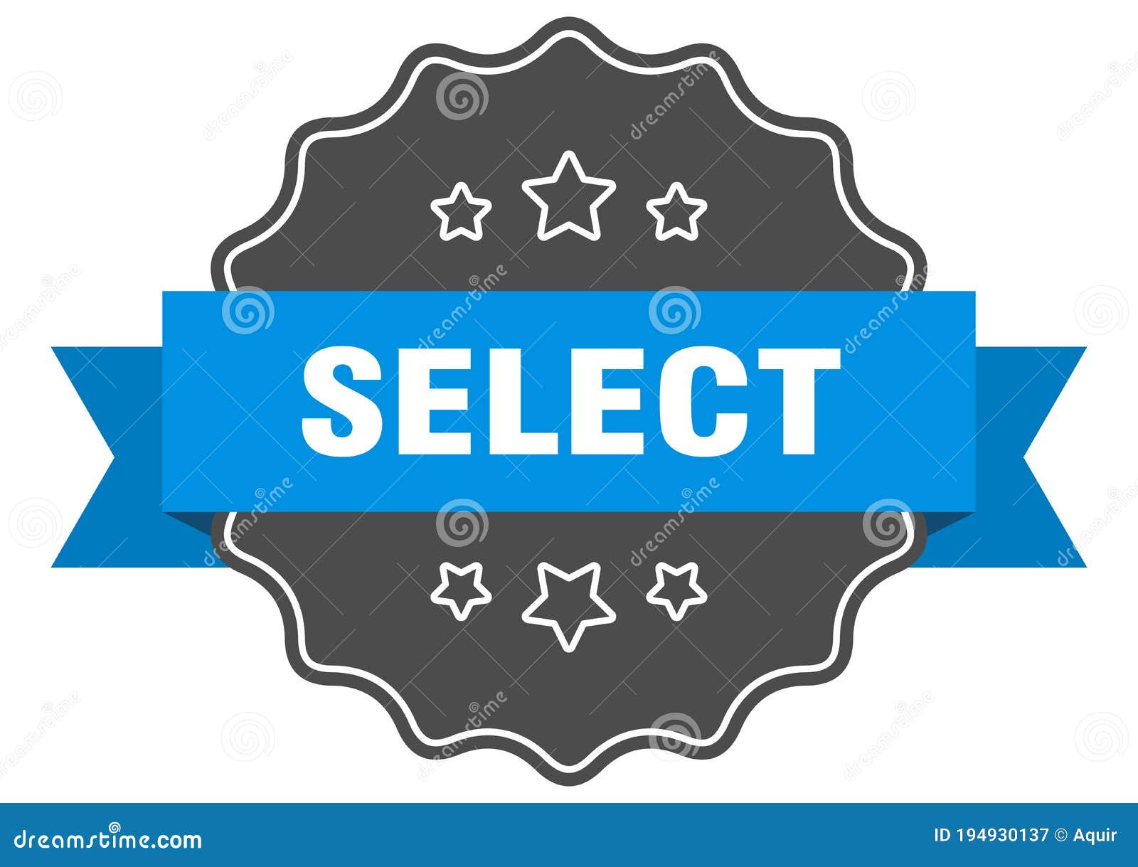 Select Label. Select Isolated Seal. Sticker. Sign Stock Vector ...