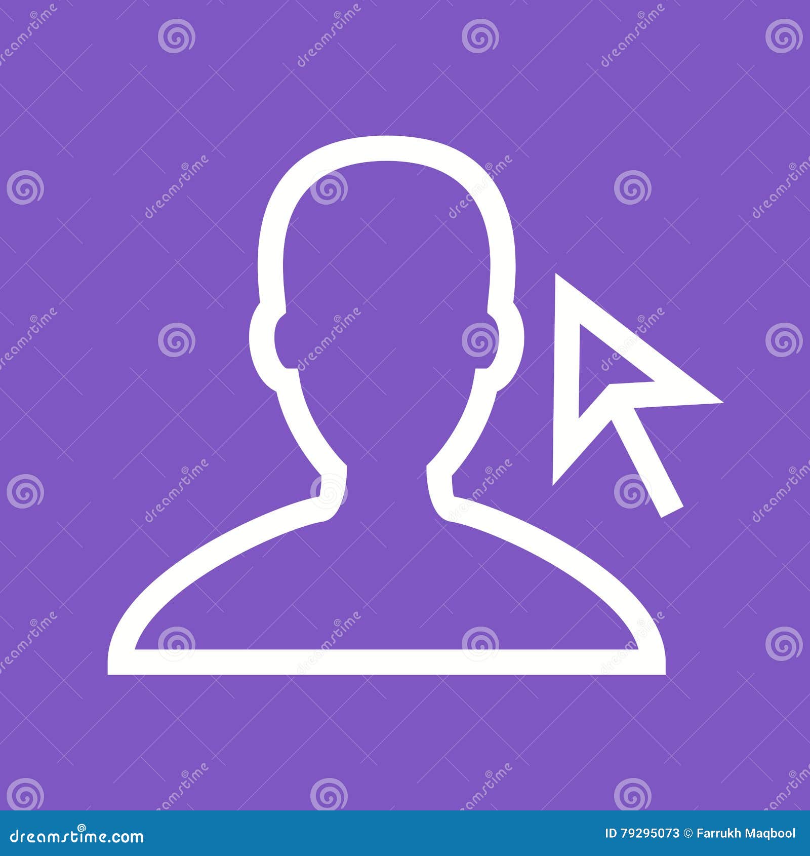Select Male Profile stock vector. Illustration of website - 79295073