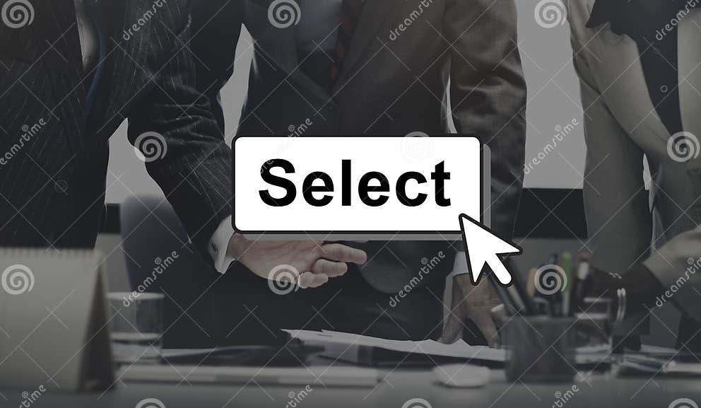 Select Pick Selecting Compare Selection Targeting Concept Stock Image ...