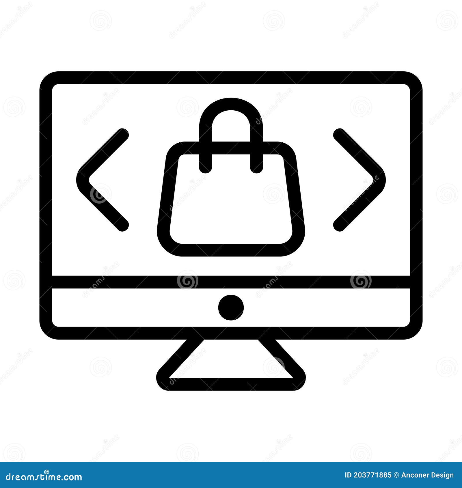 Select Product Icon in Line Style for Any Projects Stock Vector ...