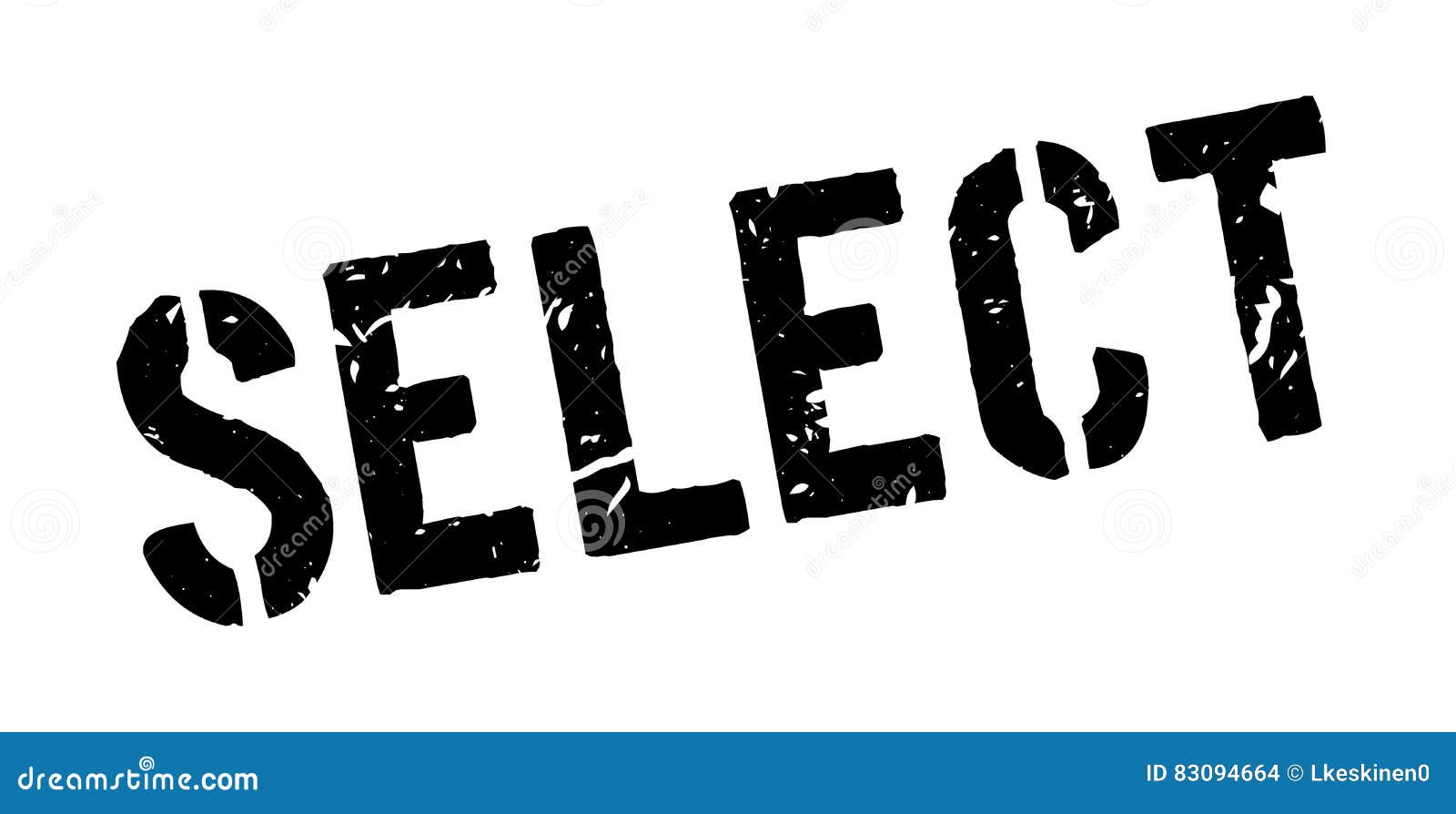 Select rubber stamp stock illustration. Illustration of blessed - 83094664