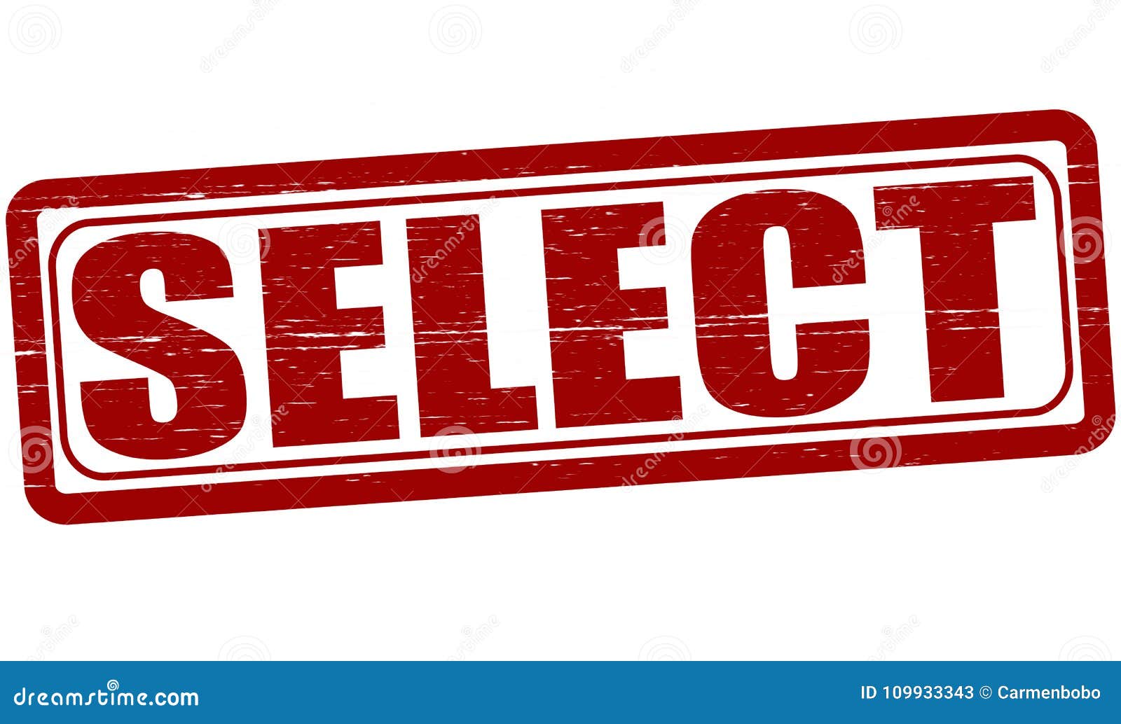 Select stock illustration. Illustration of stamp, pick - 109933343