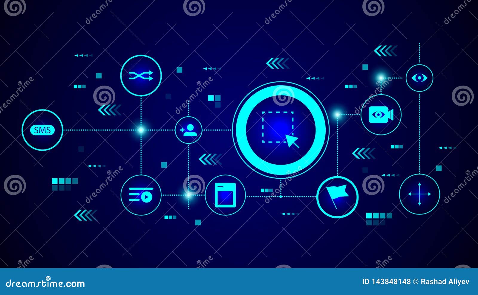 Selected Area Icon. from Web Set Stock Illustration - Illustration of ...