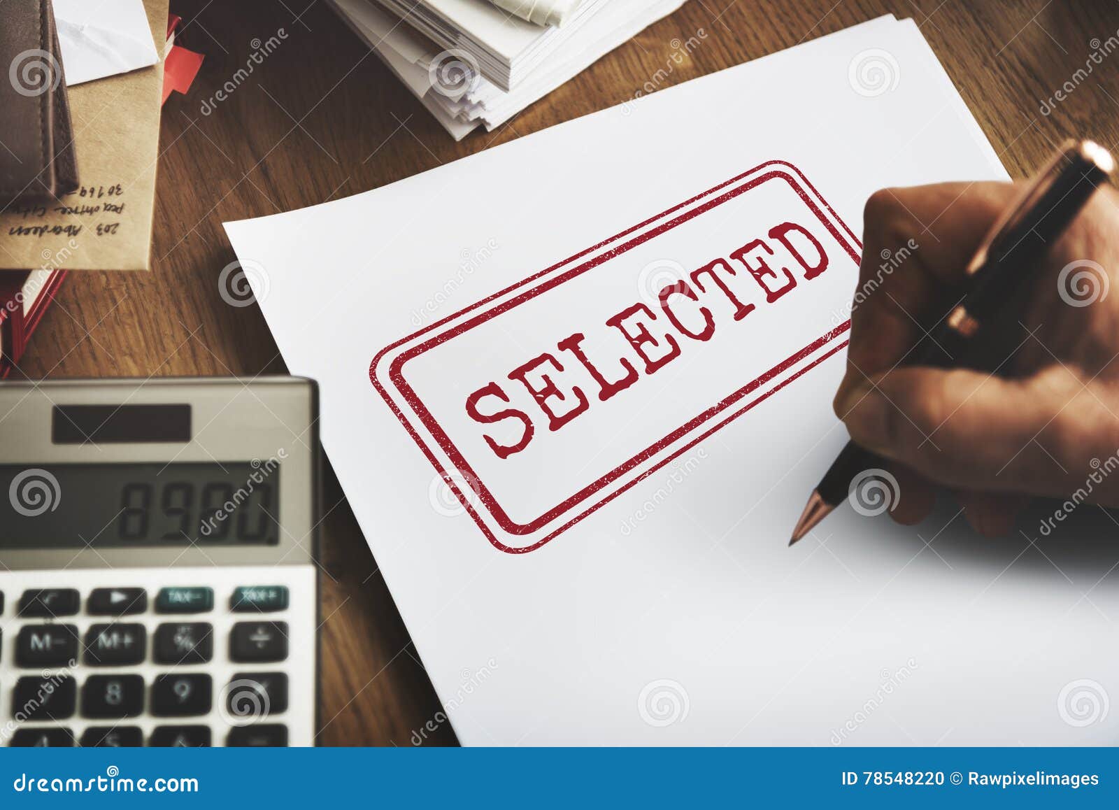 Selected Decision Result Selection Yes Status Concept Stock Photo ...
