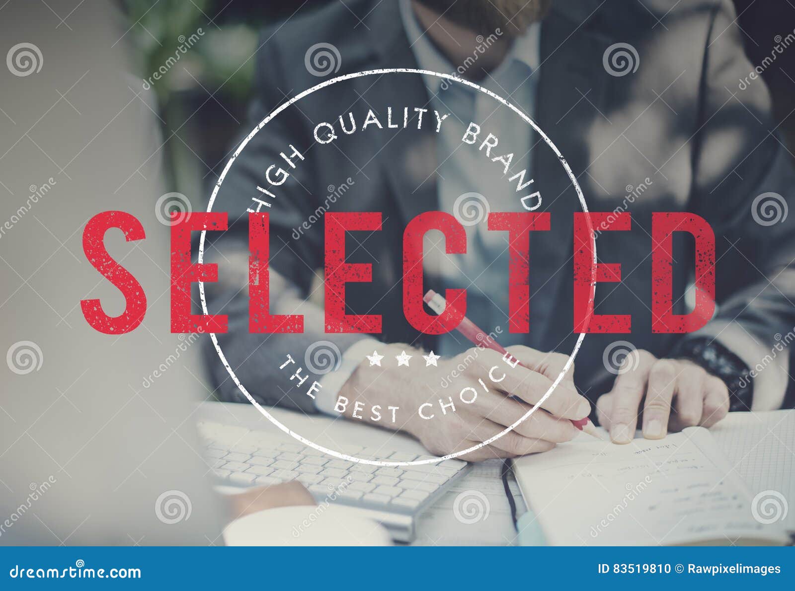 Selected Decision Result Selection Yes Status Concept Stock Photo ...
