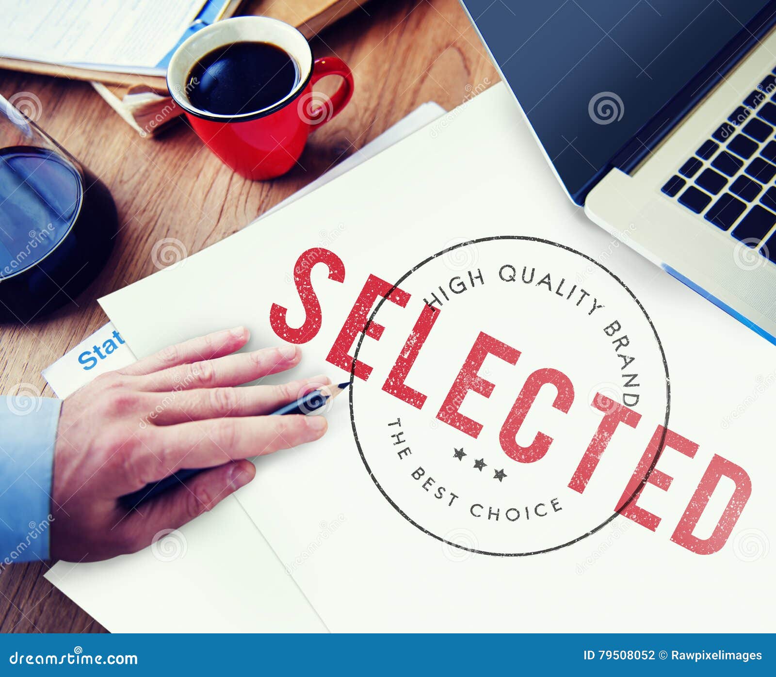 Selected Decision Result Selection Yes Status Concept Stock Photo ...