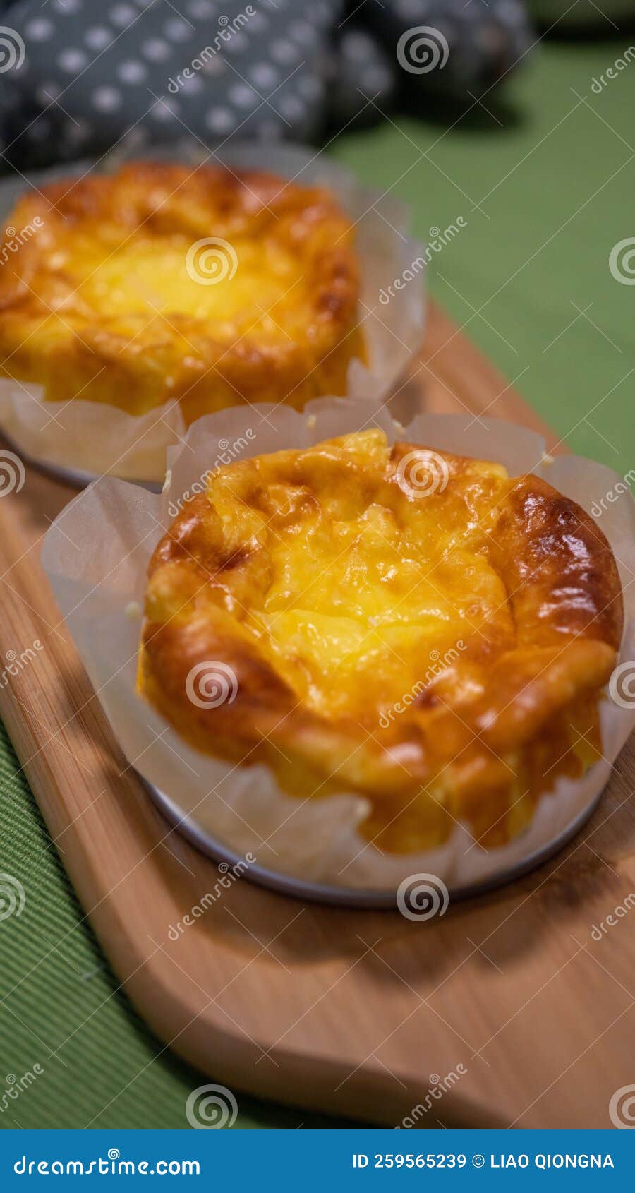 Selected Focus Basque Burnt Cheese Cake on Wooden Plate Stock Image ...
