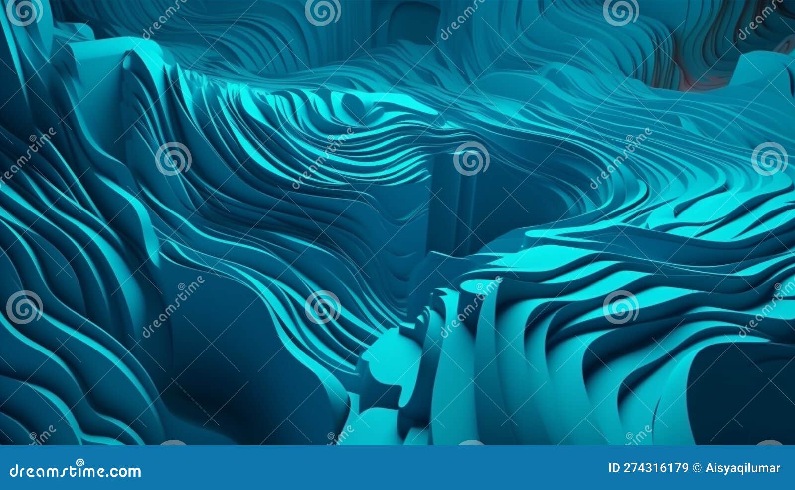 Selected Focused on Abstract Folded Paper Effect. Blue Pattern and ...