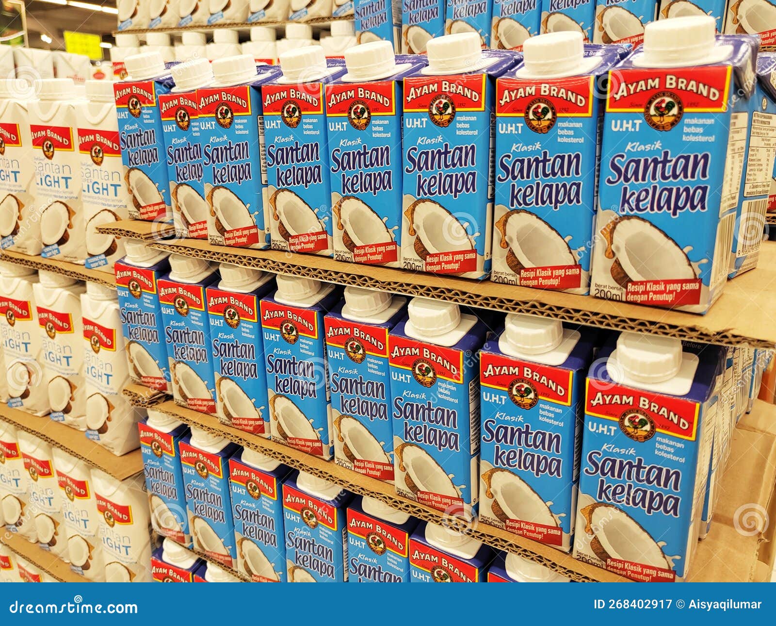 Selected Focused on Processed Coconut Milk Packaged in Commercial ...