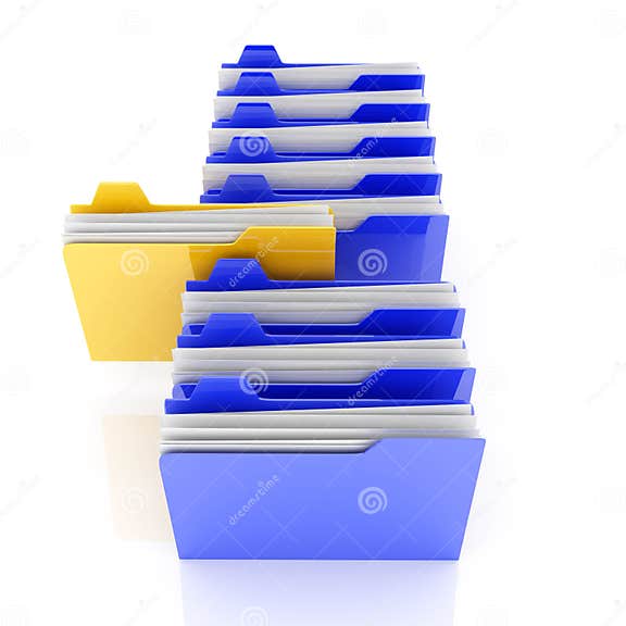 Selected Folder stock illustration. Illustration of information - 13484933