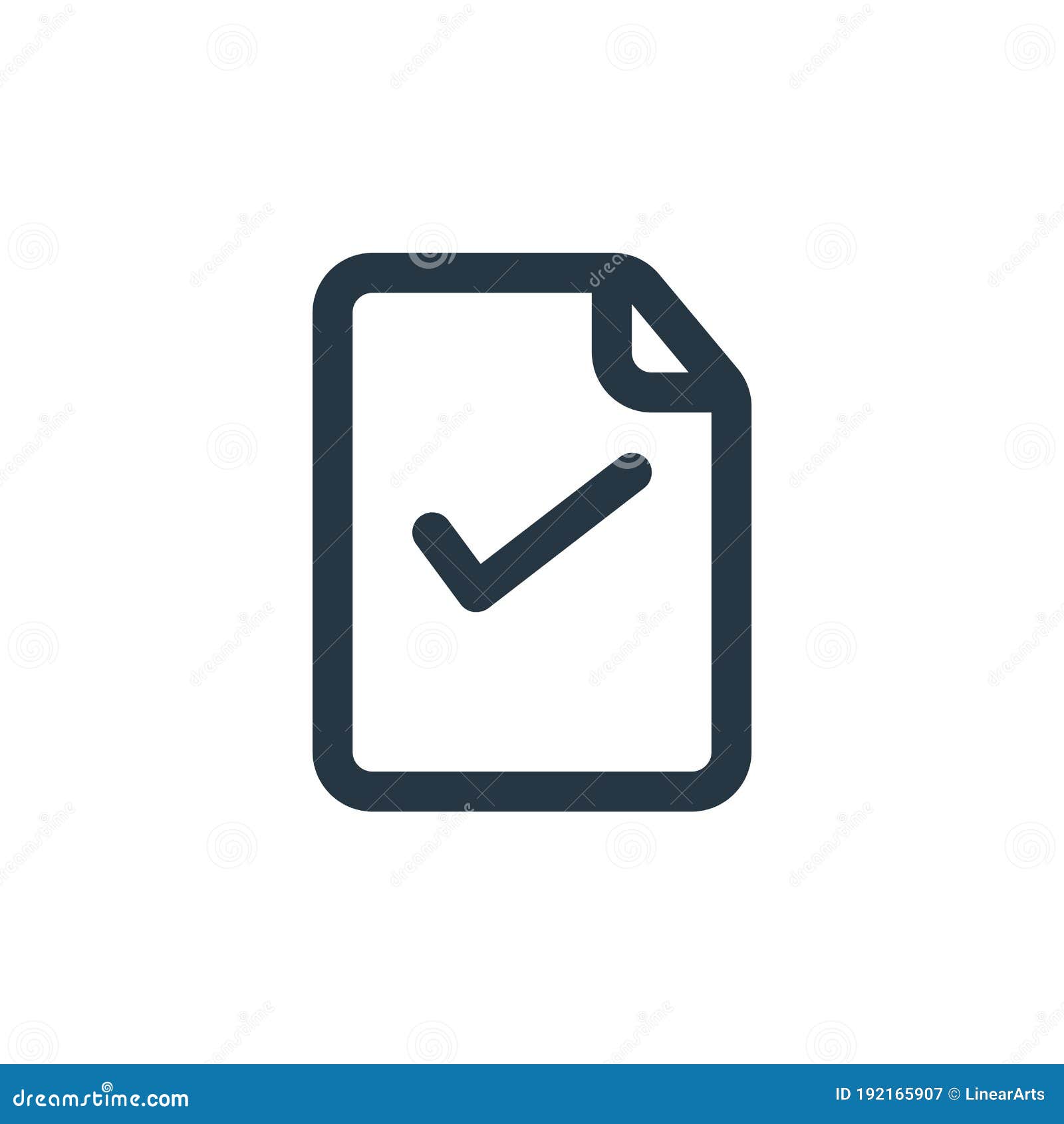 Selected Icon Vector from File and Folder Concept. Thin Line ...