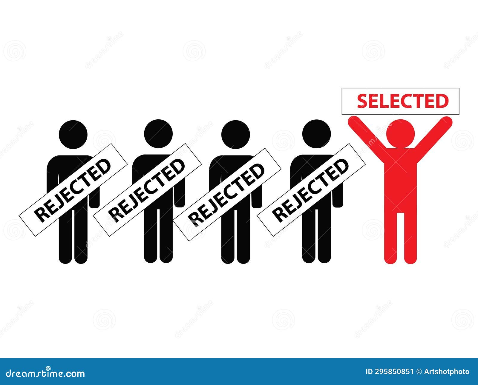 Person Selected By God Or Universe, Vector Cartoon Stick Figure Illustration | CartoonDealer.com ...