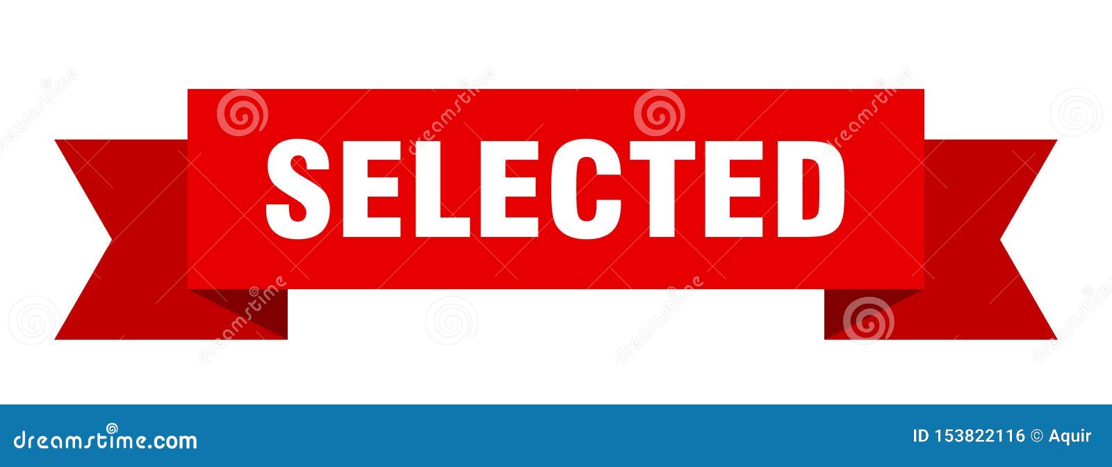 Selected ribbon. stock vector. Illustration of background - 153822116