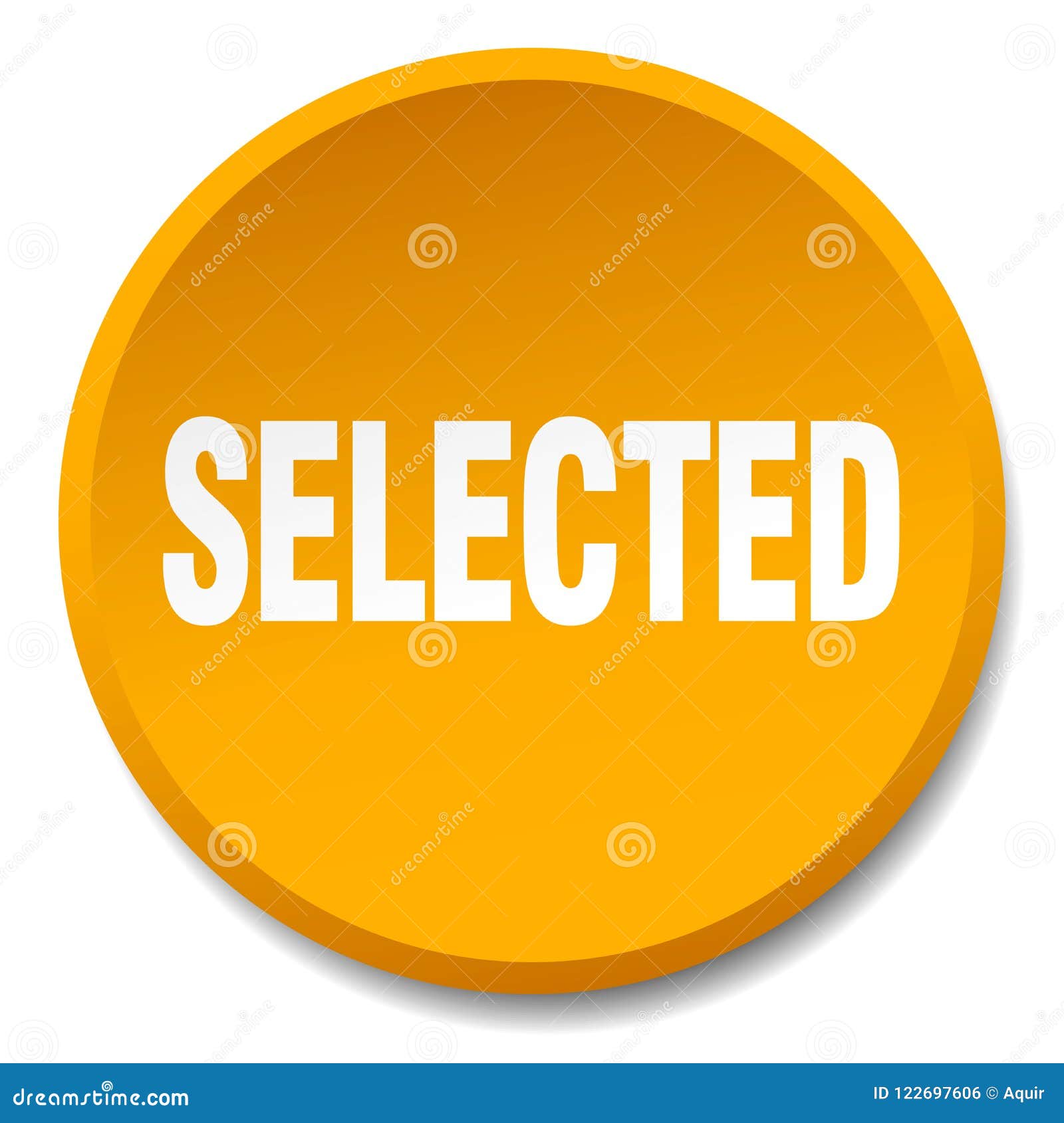 Selected button stock vector. Illustration of graphic - 122697606