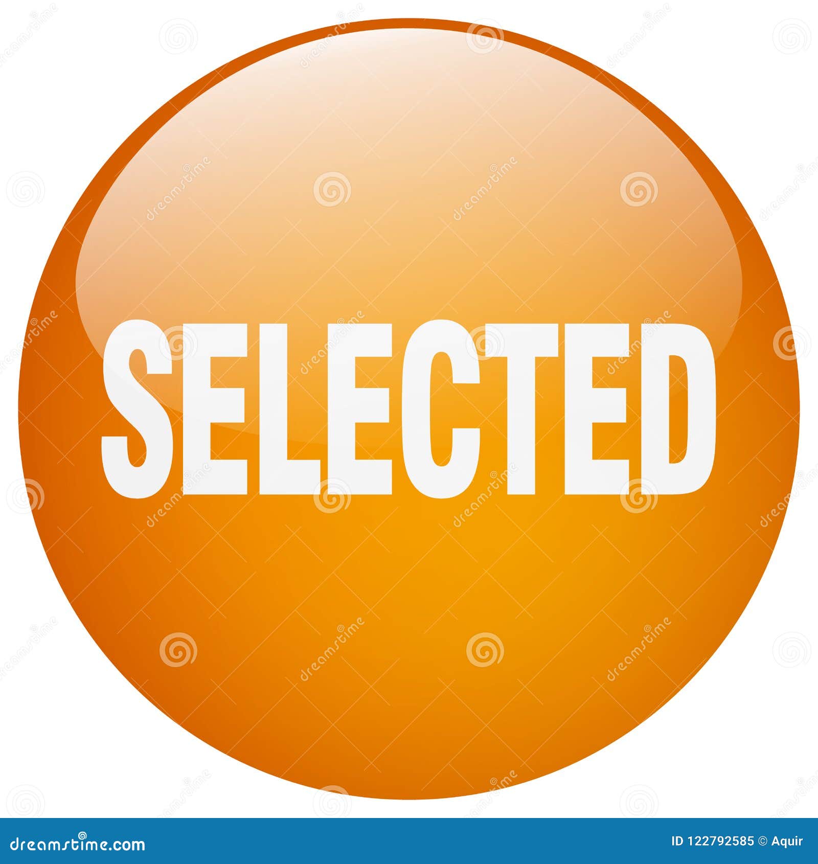 Selected button stock vector. Illustration of banner - 122792585