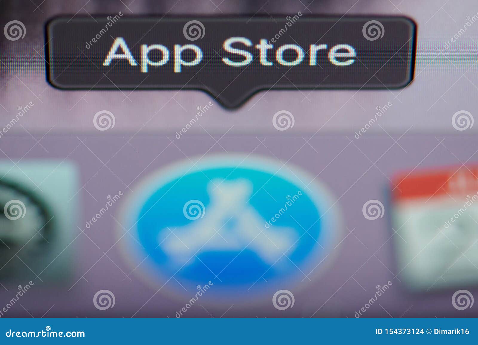 Selecting App Store Application on Computer Editorial Stock Image ...