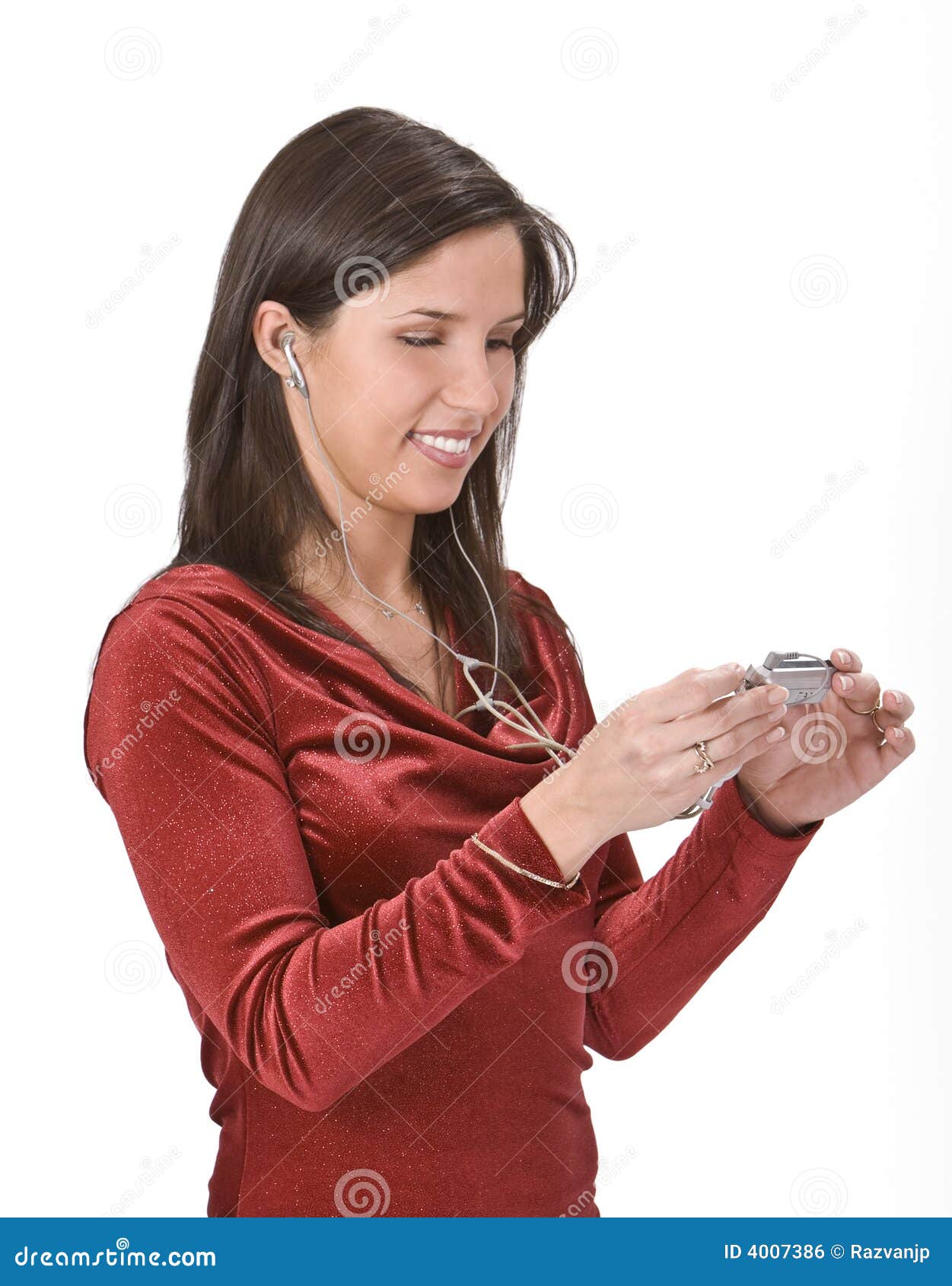 Selecting music stock photo. Image of audio, selection - 4007386