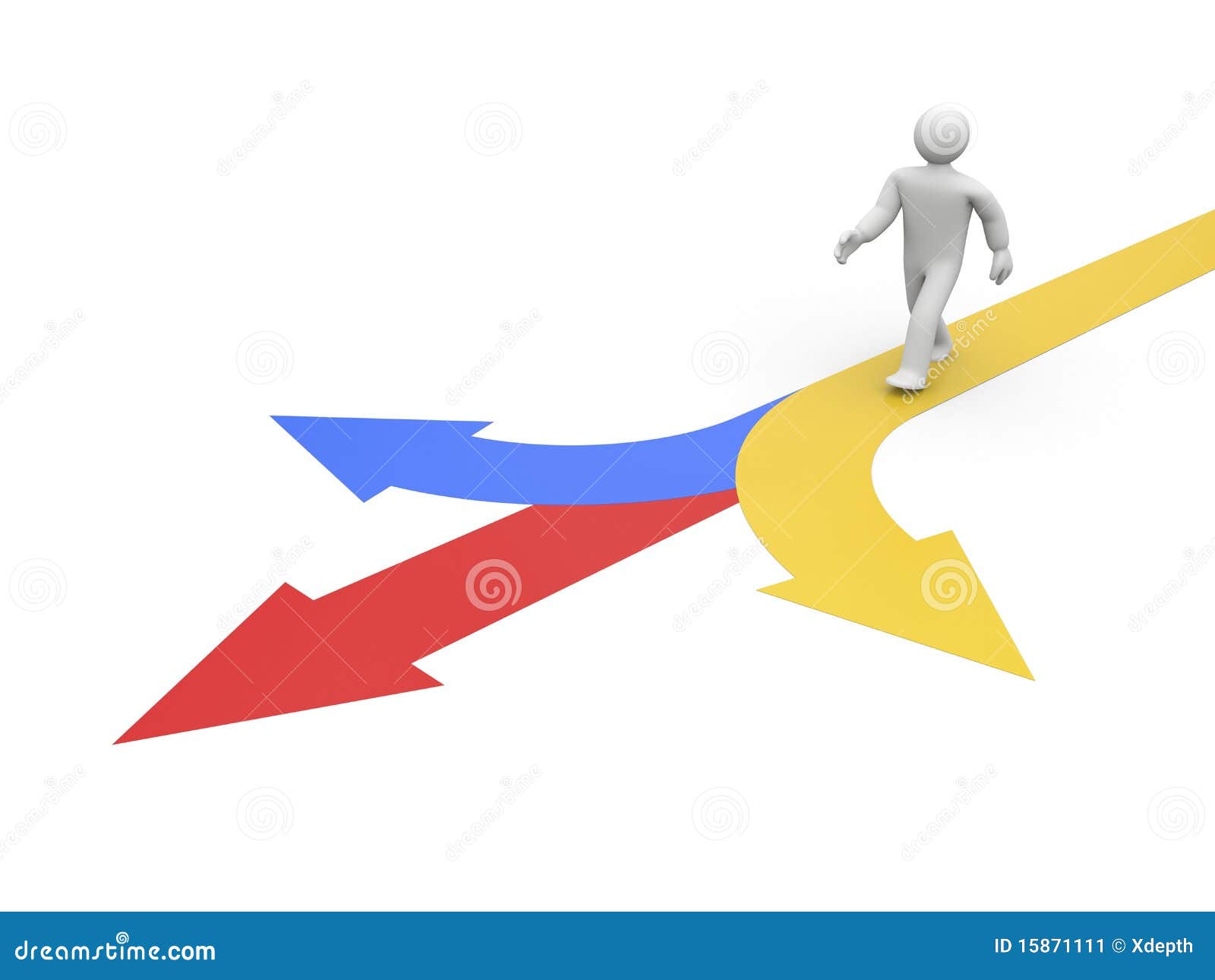 Selecting the Right Direction Stock Illustration - Illustration of ... Selecting the Right Direction Stock Illustration - Illustration of ...
