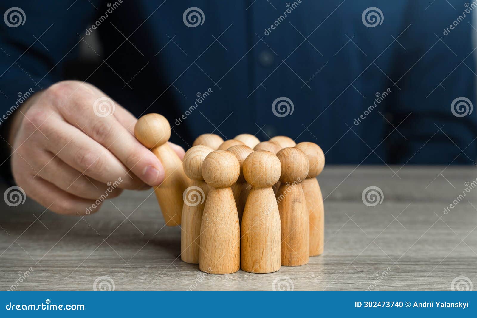 Selecting Workers from a Pool of Candidates. Stock Photo - Image of ...