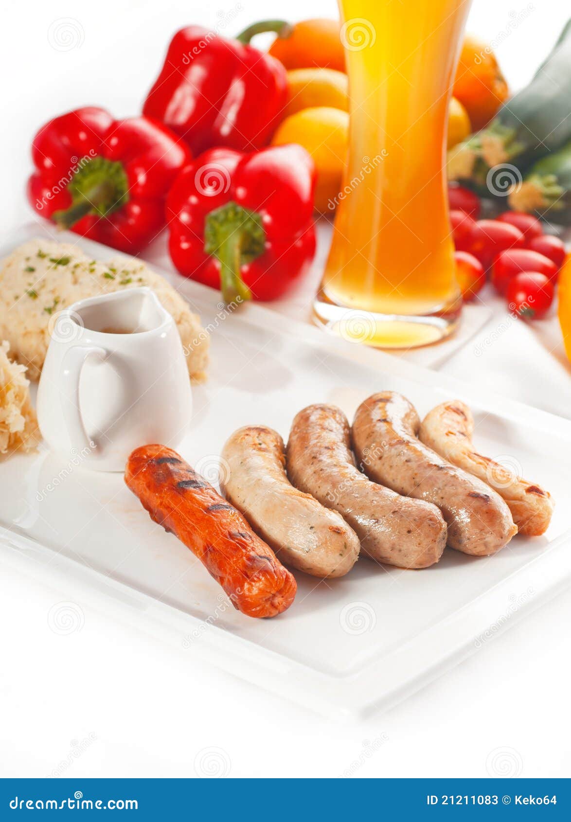 Selection of All Main Type of German Wurstel Stock Image - Image of ...